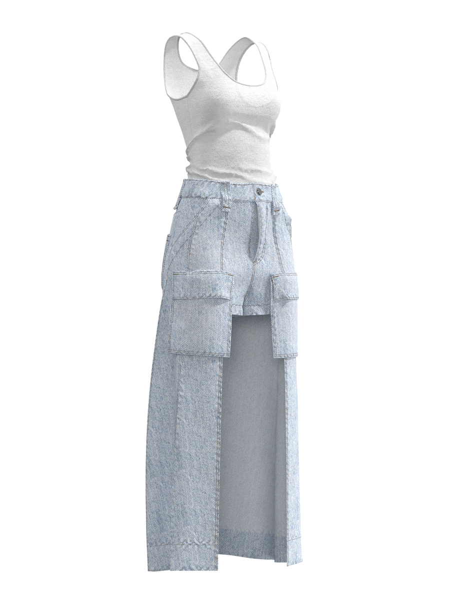 HYBRIDIZED maxi-shorts and top – DRESSX / More Dash Inc. dba DRESSX