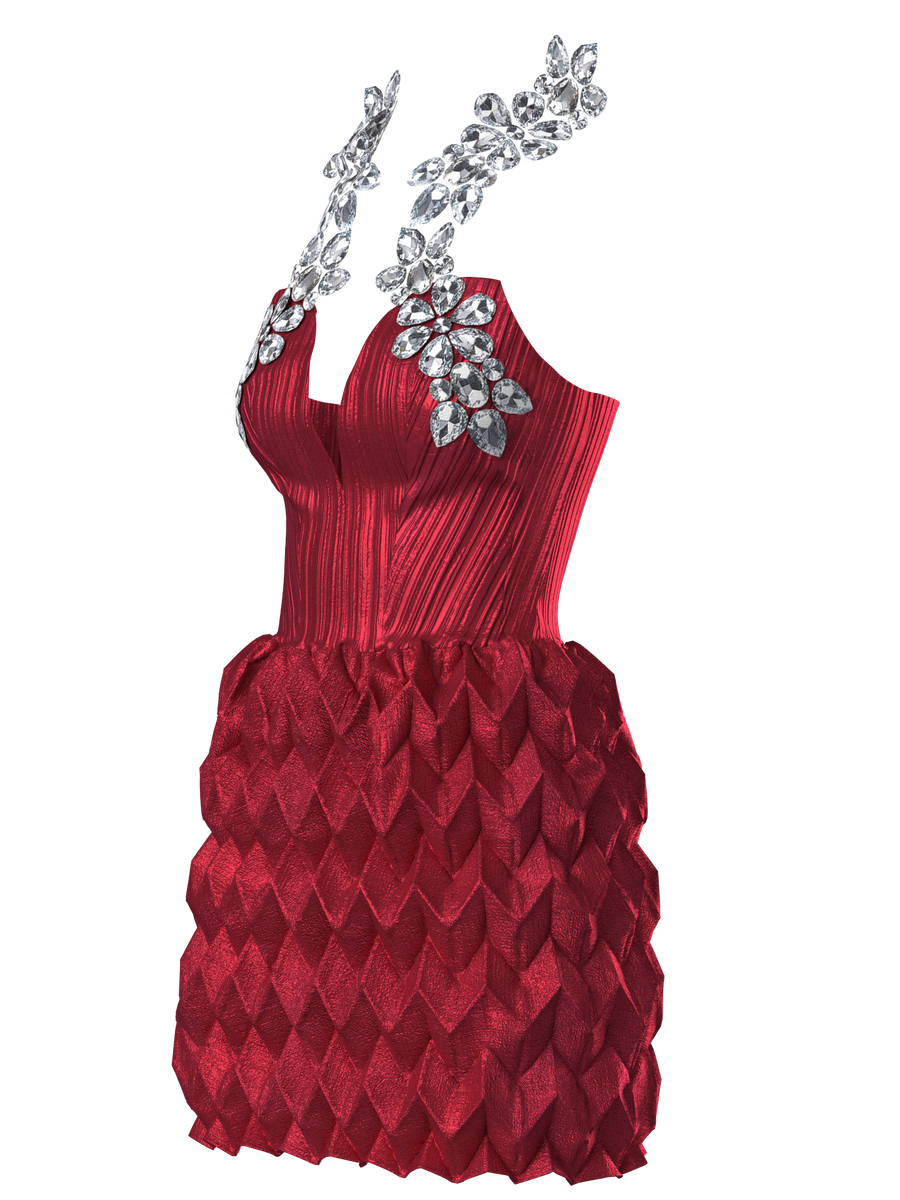 Stellar Crimson Red Dress – DRESSX / More Dash Inc. dba DRESSX