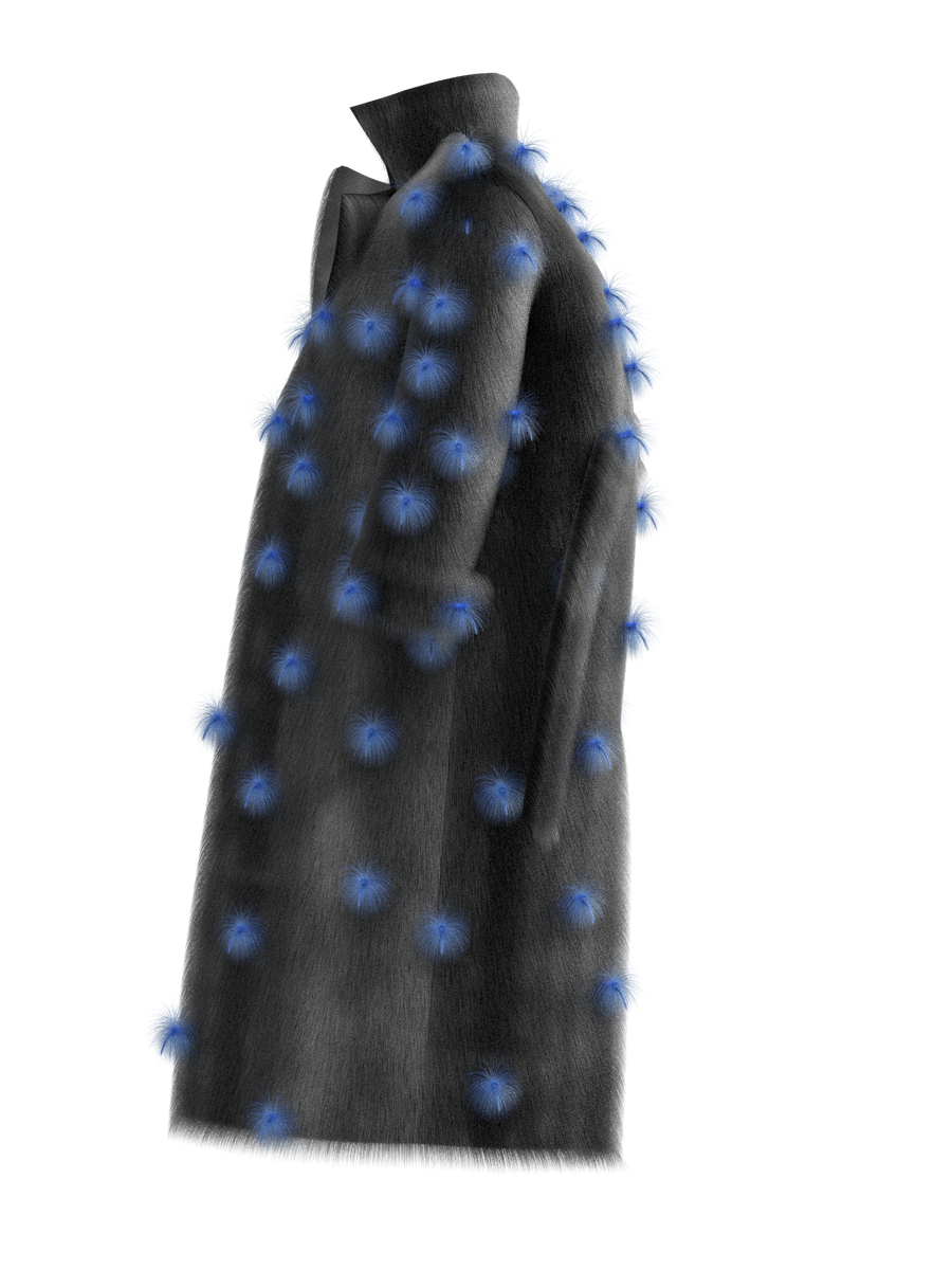 The Healer coat in blue – DRESSX / More Dash Inc. dba DRESSX