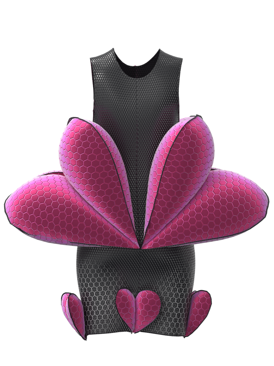 Dress multiplying hearts pink – DRESSX / More Dash Inc. dba DRESSX