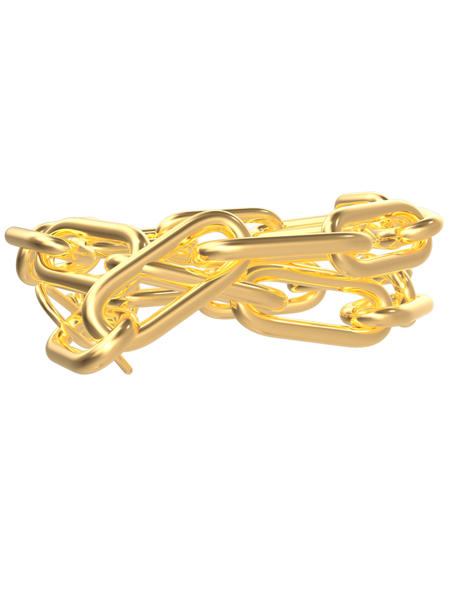 The Gold Paperclip Bracelet – DRESSX / More Dash Inc. dba DRESSX