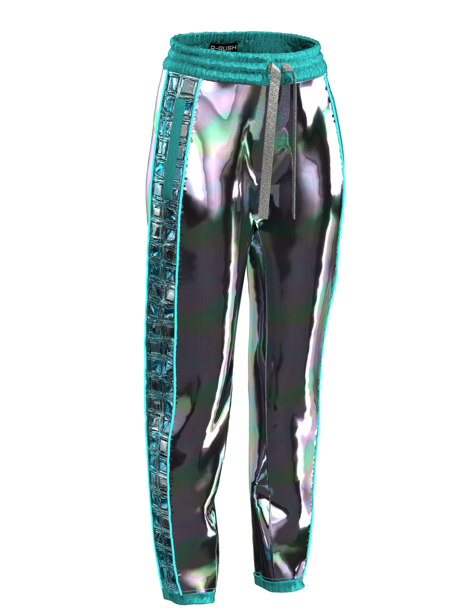 Metal pants by R-RUSH – DRESSX / More Dash Inc. dba DRESSX