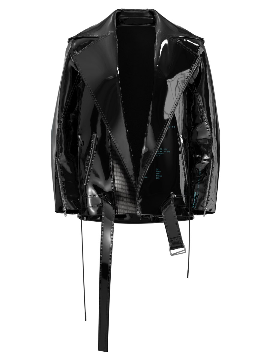 Black lacquer Robot jacket – DRESSX / More Dash Inc. dba DRESSX