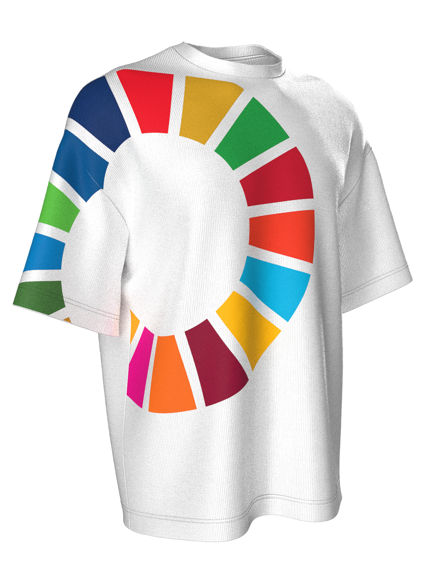 T-shirt with color wheel - white – DRESSX / More Dash Inc. dba DRESSX